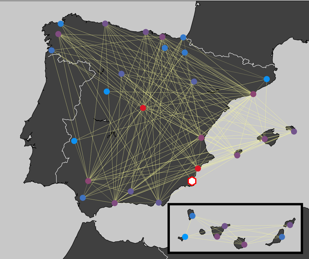 Un algoritmo matemático localiza los nodos más influyentes de una red ...