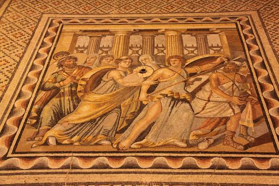 Los romanos utilizaban mitos griegos en sus mosaicos como símbolos de ...